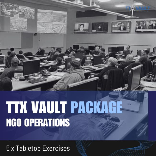 NGO Emergency Response Exercises - Disaster Response NGO – TTX Vault